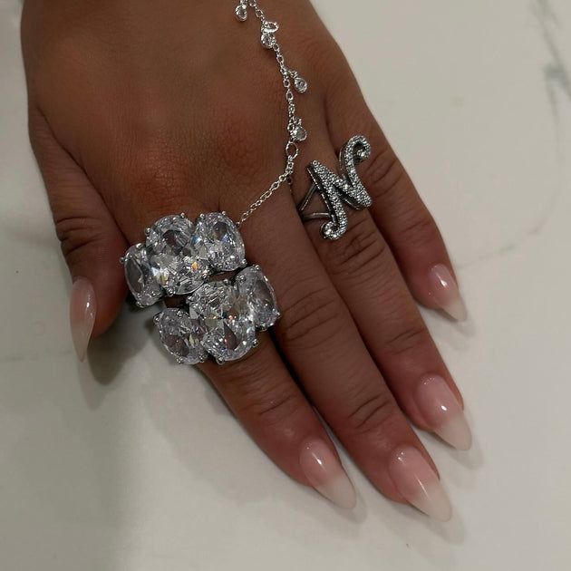 Custom Inital Icy Rings – BP