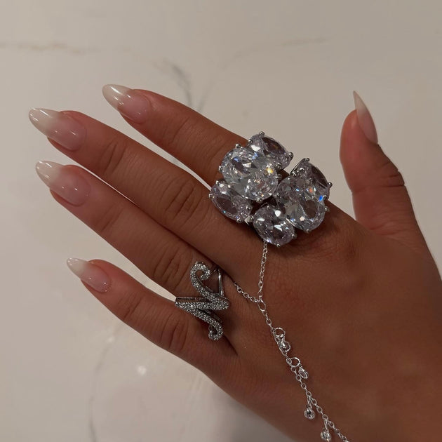 Custom Inital Icy Rings – BP